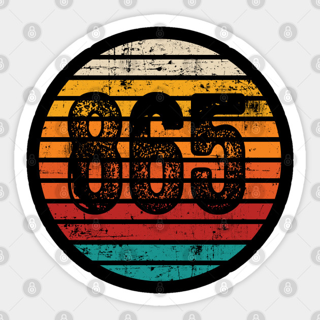 Distressed Vintage Sunset 865 Area Code 865 Area Code Sticker distressed-vintage-sunset-865-area-code-865-area-code-sticker